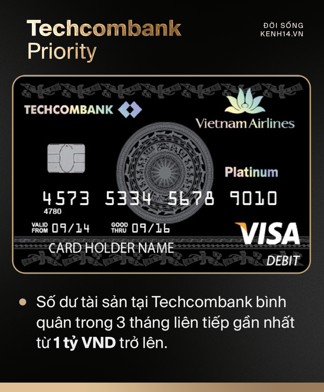 Số dư tài khoản để trở thành khách VIP của các ngân hàng