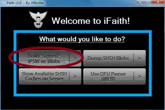 Hướng dẫn quay ngược phiên bản iOS bằng iFaith