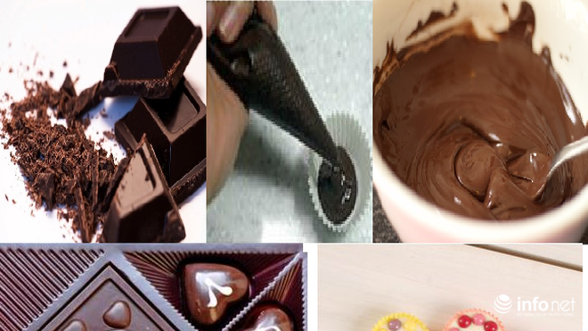 Cách làm Socola tại nhà đơn giản, mịn, đẹp, ngọt ngào cho ngày Valentine