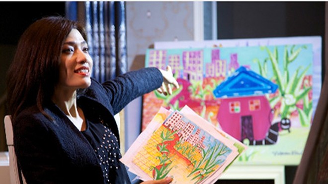 Tina Tình bán 16 triệu mỗi bức tranh