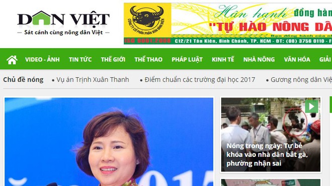 Báo điện tử Dân Việt bị phạt 10 triệu đồng