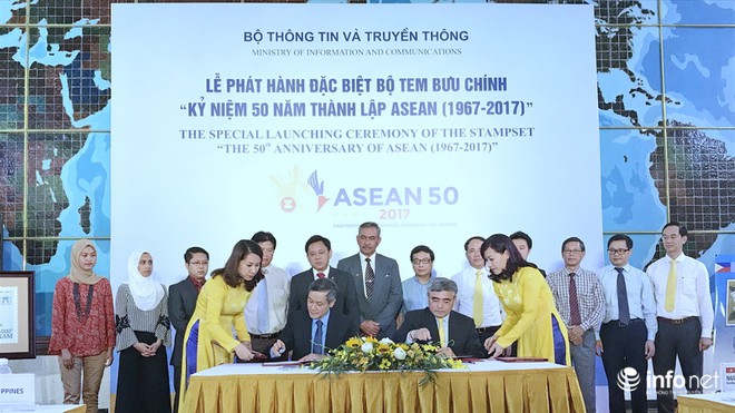 Phát hành đặc biệt bộ tem kỷ niệm 50 năm thành lập ASEAN
