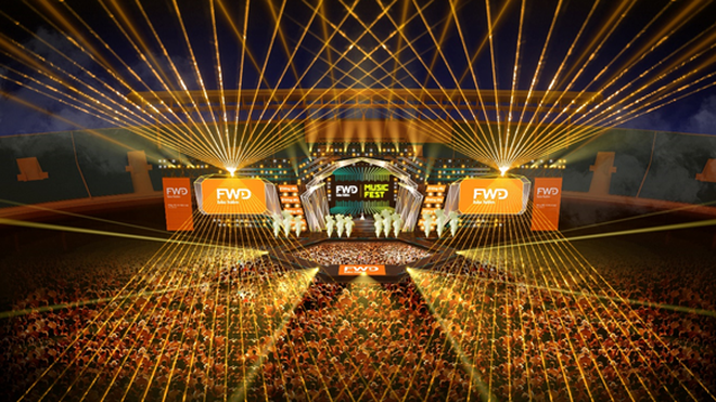 Cách tìm chỗ ngồi ở FWD Music Fest