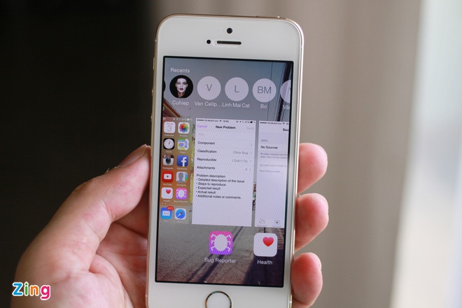 Dùng thử iOS 8 beta trên iPhone 5S tại Việt Nam